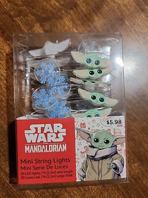 New Star Wars The Mandalorian Baby Yoda Mini String Lights 20 LED ...