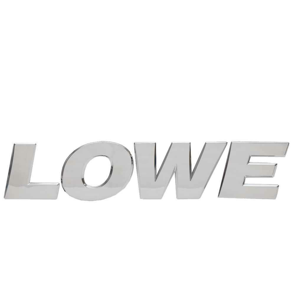 Lowe Boat Raised Emblem Decal 2129974 | SL 24 Silver 20 7/8 x 4 3/8 ...