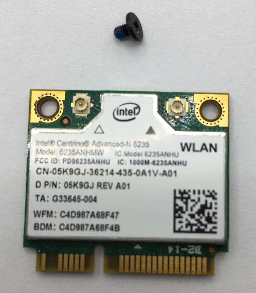 Dell Latitude E6440 14" Genuine Laptop Wireless Wi-Fi Card 6235ANHMW ...