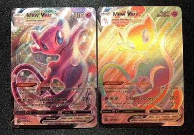 Pokemon Card Custom Art - Mew VMAX Secret Rare & Hyper Rare - Textured ...