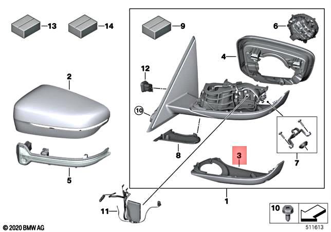 Genuine BMW M3 G20 318d 320d 320dX 320i Lower Housing Section Left ...