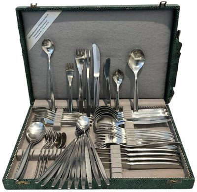 Vintage WMF Laurel Germany Mid Century Modern Stainless Steel Flatware ...