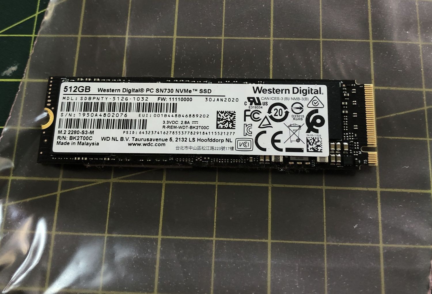 Western Digital WD SN730 512GB M.2 PCIe NVMe SSD SDBPNTY-512G-1032 | eBay