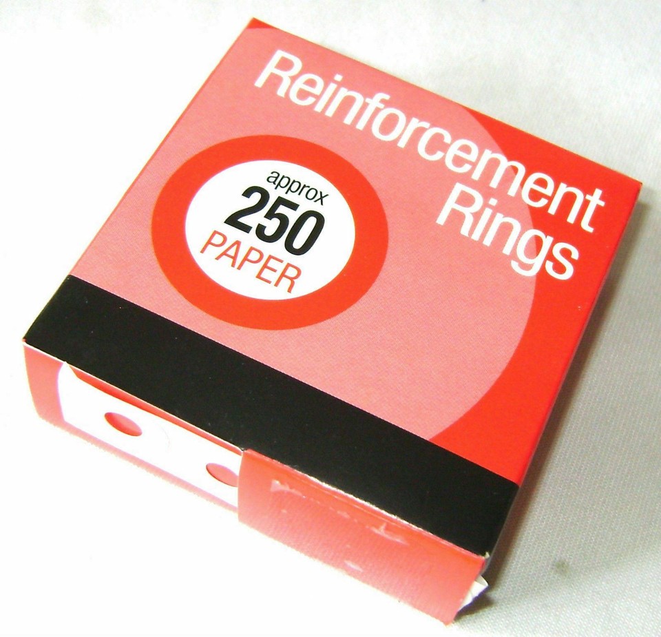 Paper Reinforcement Washers for Punched Holes Filing Rings Binders X ...