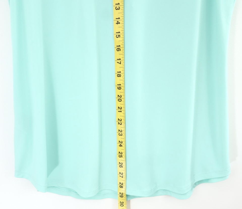 CHARTER CLUB Women's Lightweight Stretch Polyester Tank Top Teal Green ...