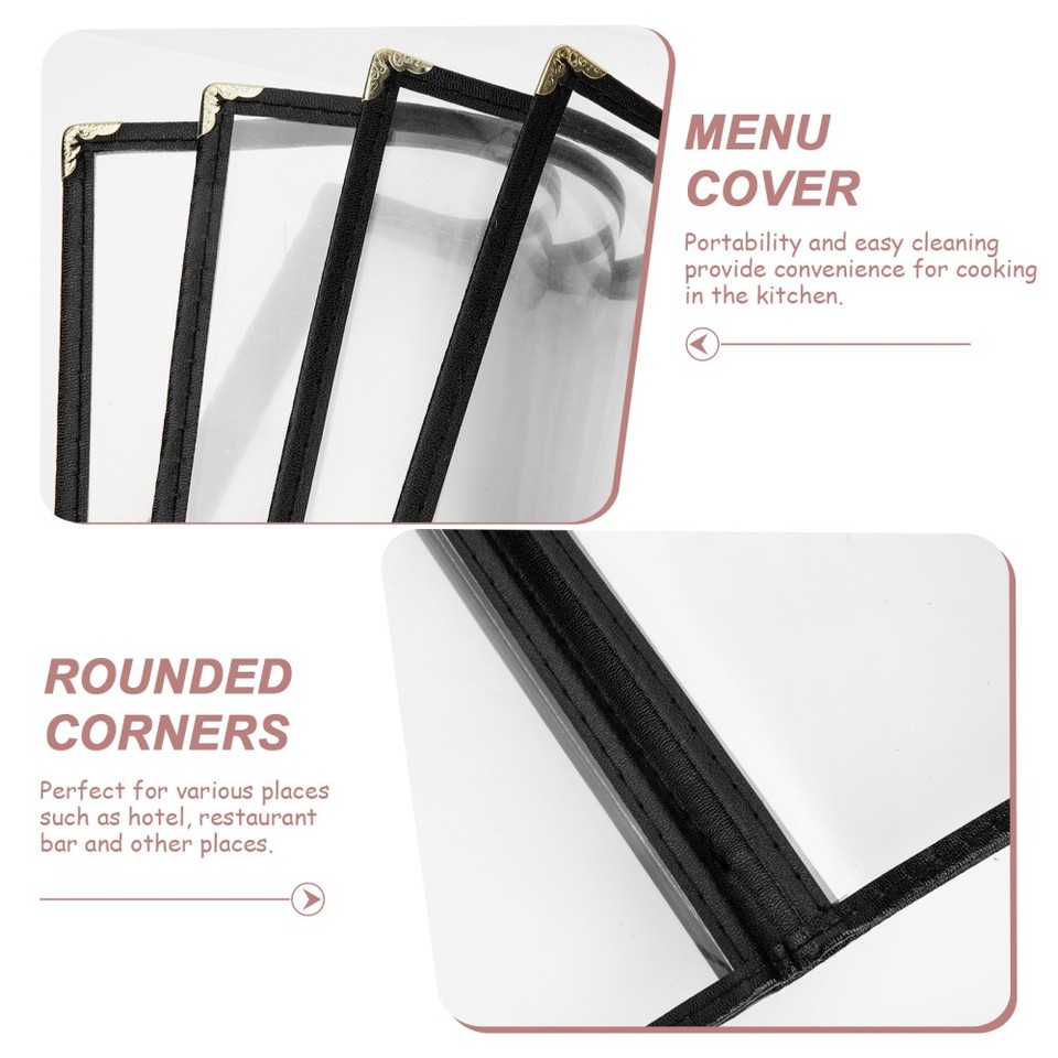 Menu Cover Binders for Menus Transparent Restaurant Covers Restaurants ...