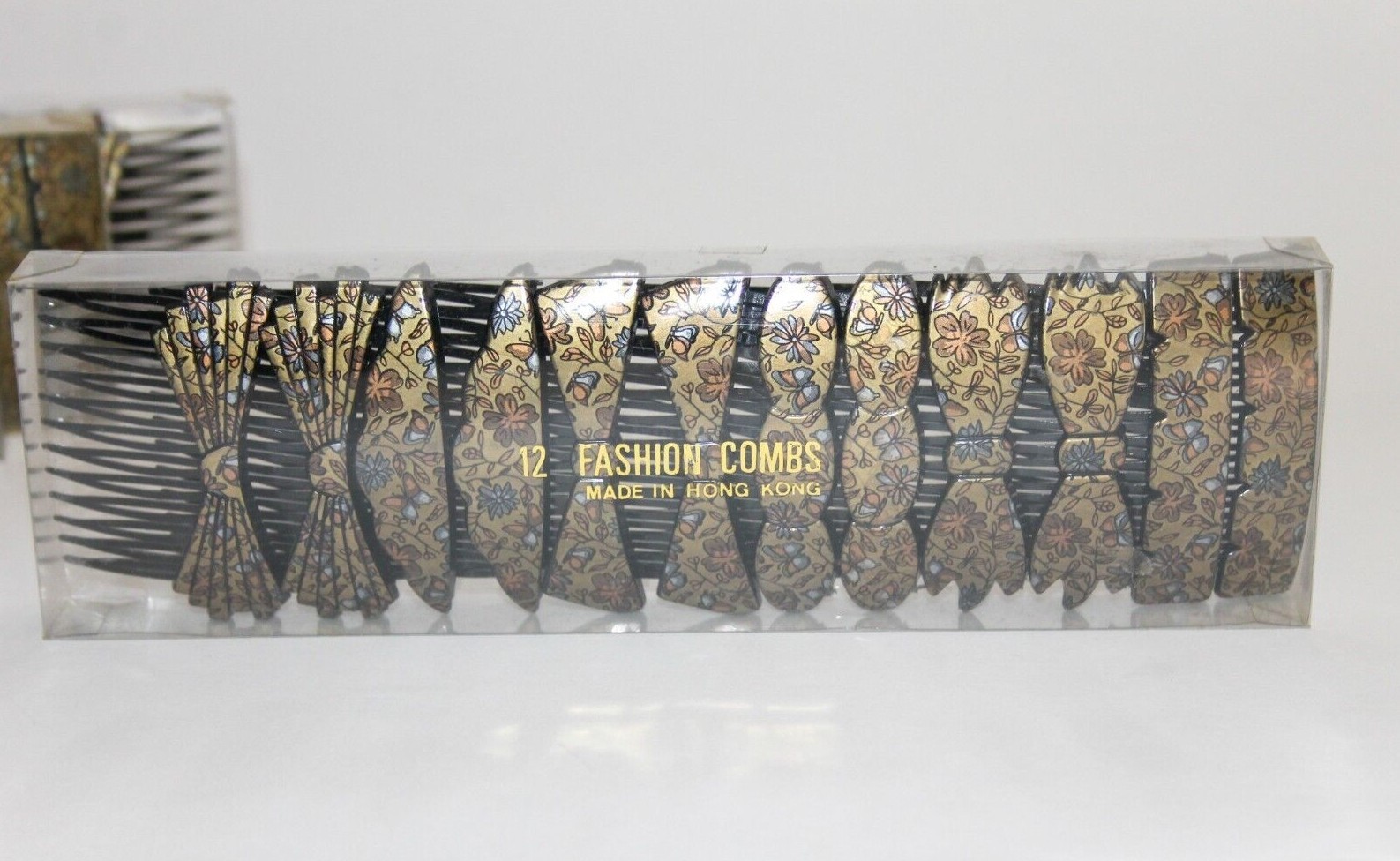 True Vintage 12x Fashion Combs Hair Comb Plastic Gold | eBay UK
