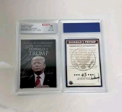 2024 Merrick Mint Donald Trump Assassination Attempt Card WCG GM-MT 10 ...