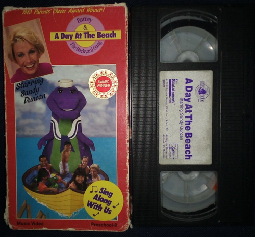 Barney~A Day At The Beach 🌊(VHS-1988) RARE Sandy Duncan~Lmtd EARLIEST ...