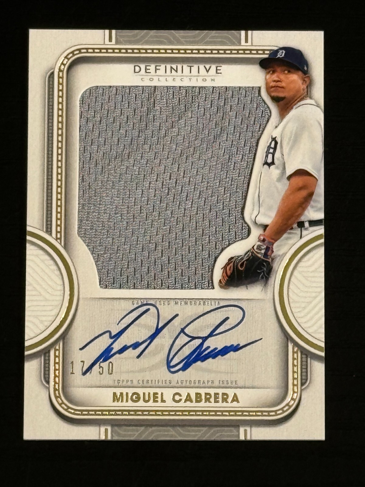 2022 Topps Definitive Autograph Relic Miguel Cabrera /50, *SEWALL* | eBay