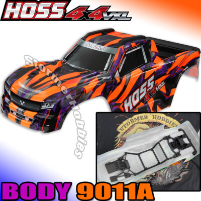 Traxxas Part 9011A Hoss 4x4 VXL Orange body with inner body supports | eBay
