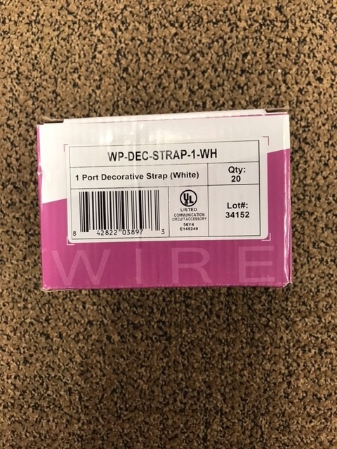 1 HOLE KEYSTONE DECORA PLATE - WHITE - 10 PACK | eBay