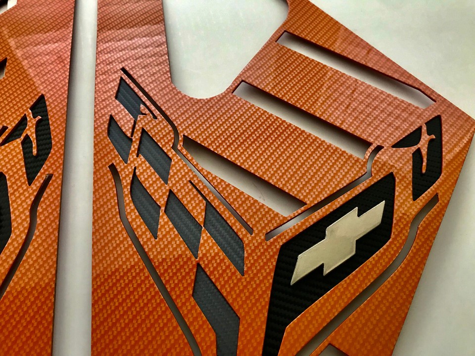 2020/24 CORVETTE C8 ENGINE APPEARANCE PACKAGE AMPLIFY ORANGE CARBON ...