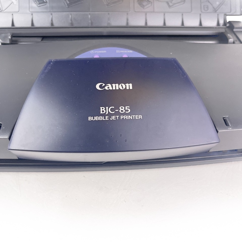 Canon Black Model K10190 Bubble Jet BJC-85 Portable Printer Not Tested ...