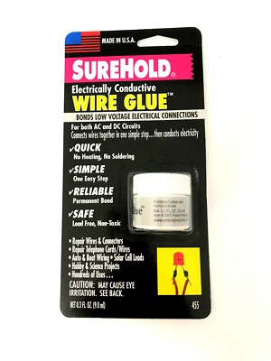 Surehold Electrically Conductive Wire Glue - Low Voltage Connections ...