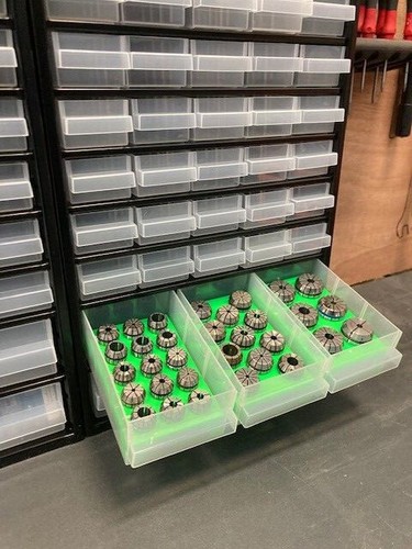 ER11 ER16 ER20 ER25 ER32 Collet Rack Storage Holder - For Racco Draw ...