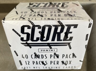 2021 Panini Score Football Fat/Value Pack Box - 12pks with 40 cards per ...