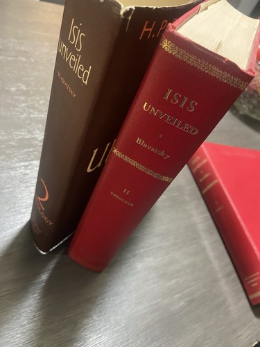 ISIS UNVEILED, HP Blavatsky Volume 1 & 2 Theosophy Occult 1950 Science ...