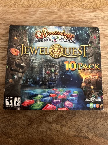 Jewel Quest Amazing Match 3 Games 10Pk Pc Cd-ROM T-Teen 734113030691| eBay