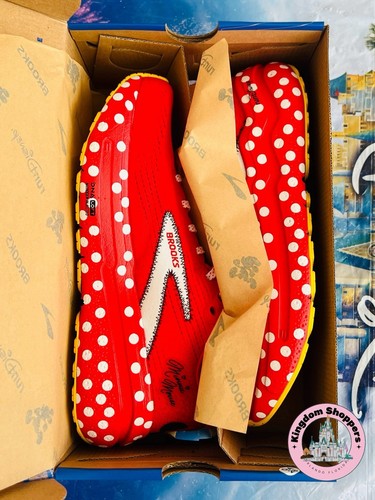 2025 Disney RunDisney Brooks Ghost Max 2 Minnie Mouse Red Dot Shoe ...