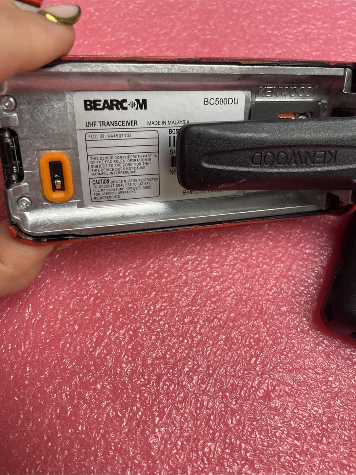 Bearcom BC500DU / Kenwood Digital Two-Way Radio W/BATTERY | eBay