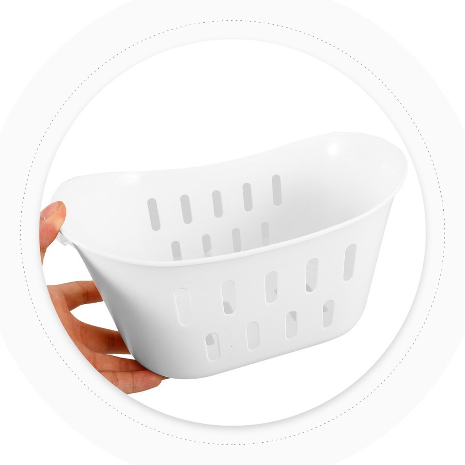 Plastic Wall Hanging Basket Bathroom Kitchen Storage Rack Sundries ...