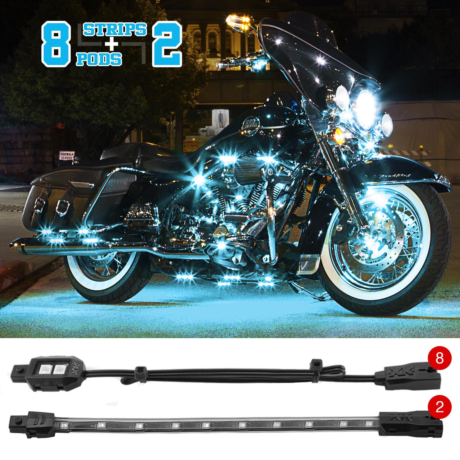 XK Glow - XK034001-AB - Motorcycle LED Accent Light Kit, Green | eBay