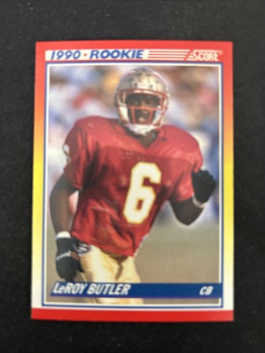 1990 Score Rookie RC Card #619 LeRoy Butler Green Bay Packers NMMT Free ...