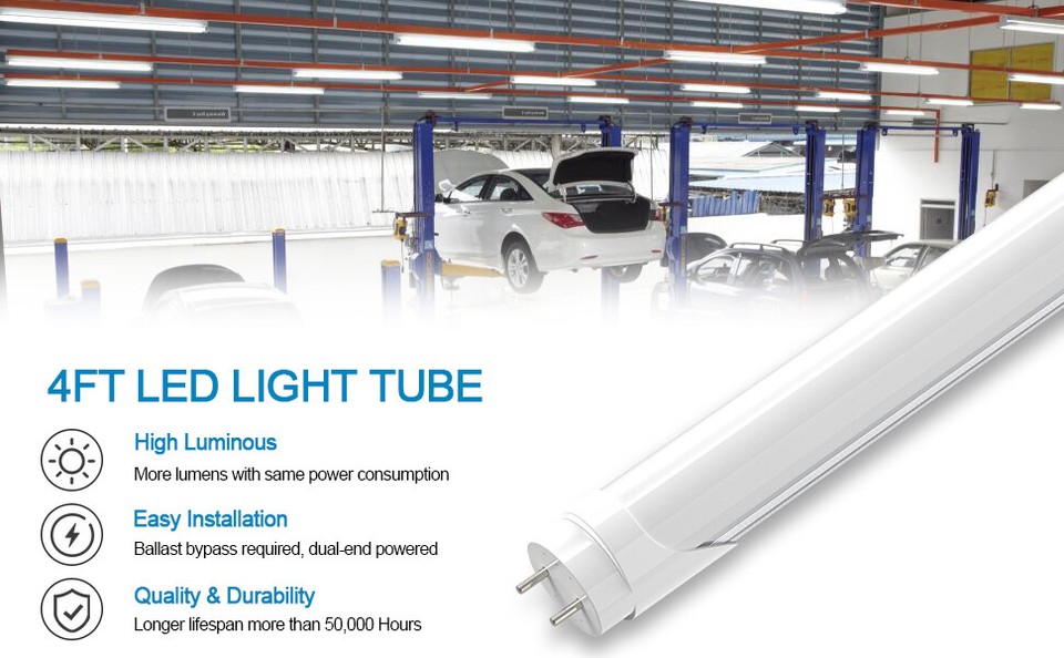 2FT 4FT LED Tube Lights Bulbs T8 G13 9W 22W 28W 60W LED Shop Light Bi ...