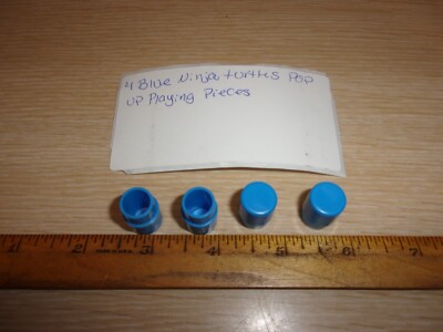 REPLACEMENT GAME PIECES NINJA TURTLES POP UP BLUE SET OF 4 GAME PIECES ...