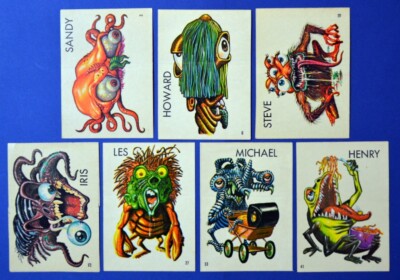 Lot of 7 UGLY Stickers, 1965 Topps | eBay