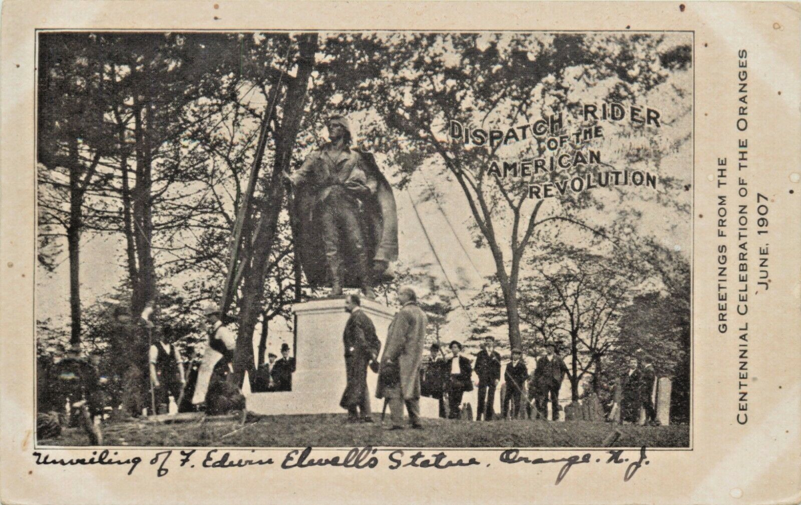 The Unveiling Of Edwin Elwell's Statue, Orange Centennial, Orange, NJ ...