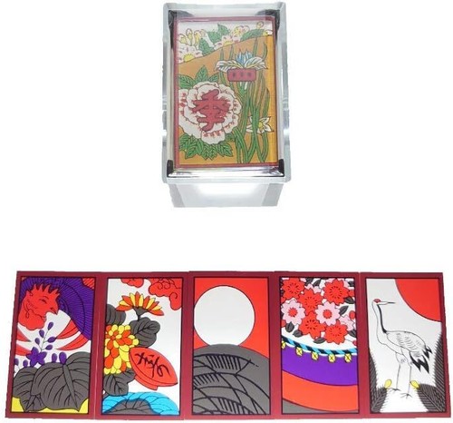 Hanafuda four seasons red back Japanese Card Game | eBay