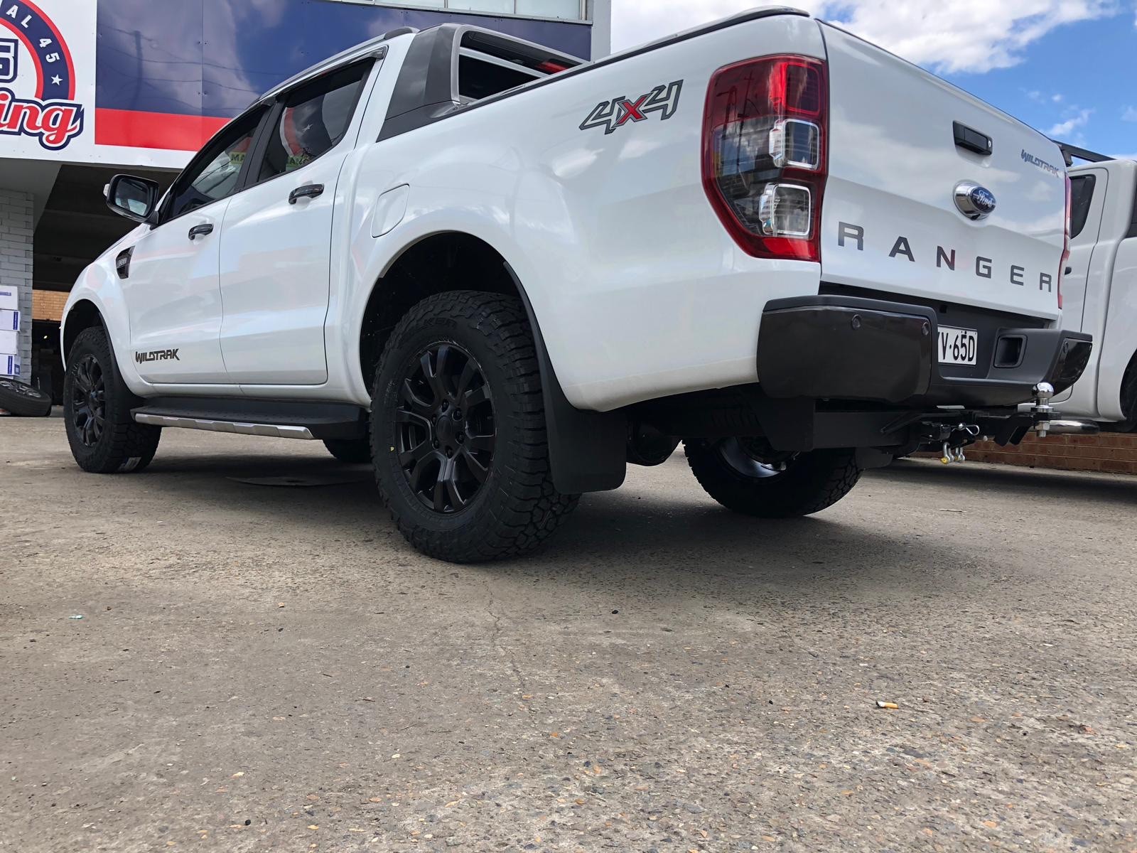 4X Genuine FORD RANGER WILDTRAK BLACK 2021 WHEELS & FALKEN 18" AT3 ...