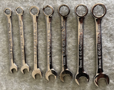 Easco Tools USA Metric Combination Wrench Set 5-10mm 7 piece | eBay