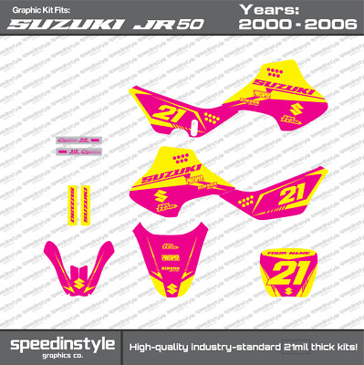 Graphics Decal Kit For Suzuki JR50 (2000-2006) Stickers Element magenta ...