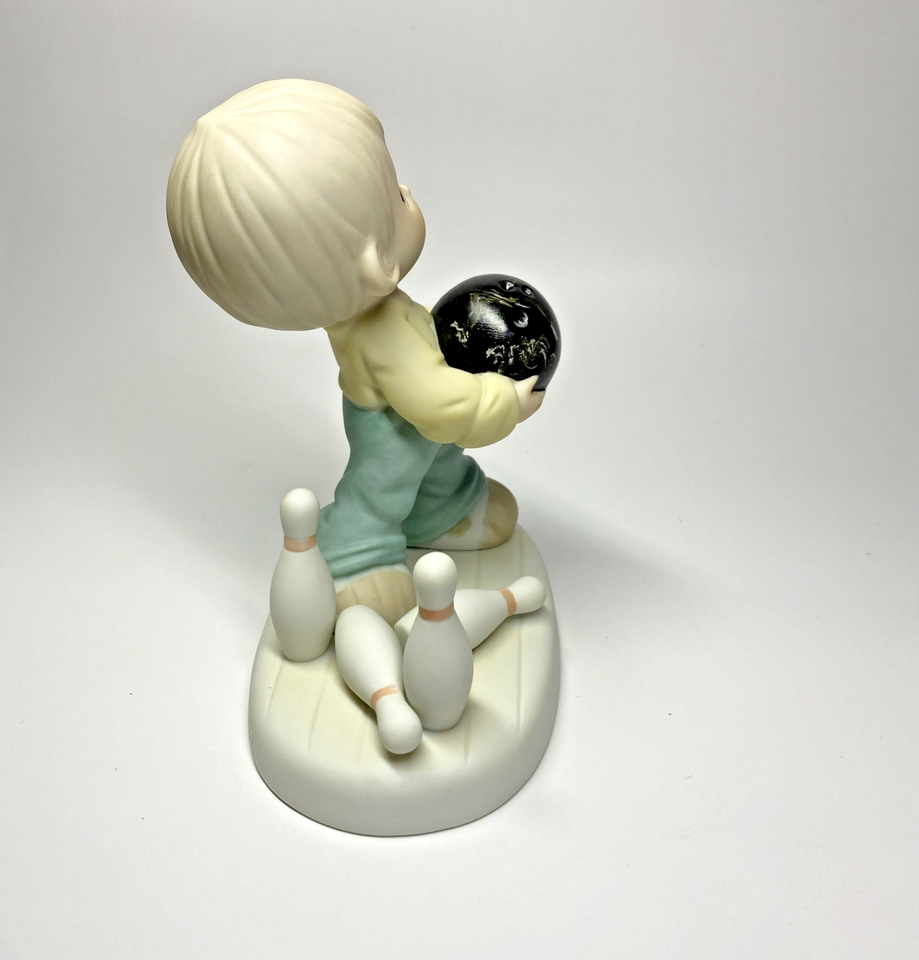 Precious Moments #521191 Lord Spare Me Vintage 1996 Boy Bowler Enesco ...