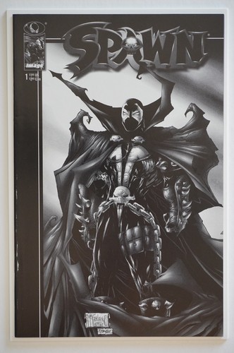 SPAWN #1, BLACK & WHITE VARIANT 1997 IMAGE, WHITE PAGES, MCFARLANE, NICE! | eBay