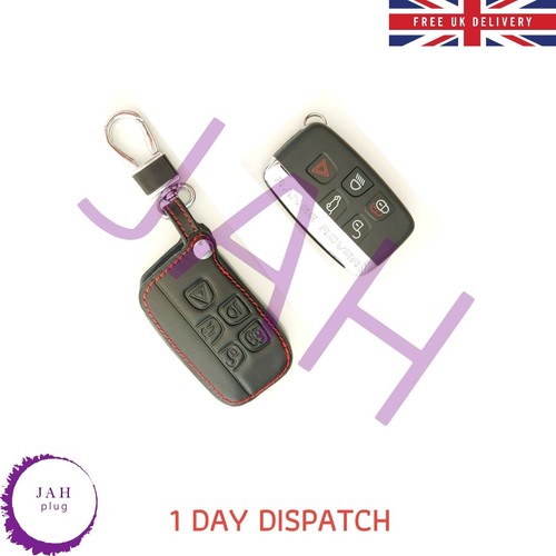 BLACK LEATHER REMOTE KEY COVER FOR RANGE ROVER LAND ROVER FREELANDER ...