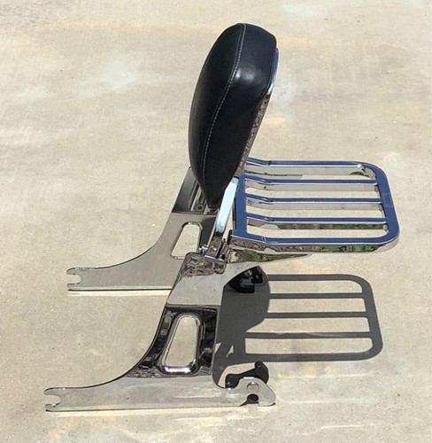 OEM Harley Davidson Detachable Backrest Sissy Bar Pad Rack VGC Arizona ...