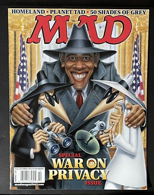 Mad Magazine #545 October 2013 Obama Special War On Privacy Issue | eBay