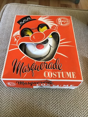 VINTAGE TOM TERRIFIC MASQUERADE HALCO RARE HALLOWEEN COSTUME W BOX BEN ...