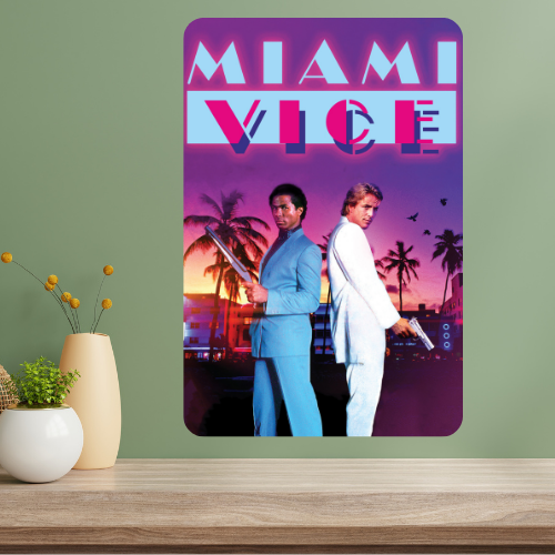 Miami Vice 8 x 12 Metal TV Show Poster Sign | eBay