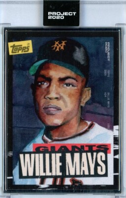 TOPPS PROJECT 2020 WILLIE MAYS ROCHESTER ARTIST PROOF AP 17/20 Silver ...