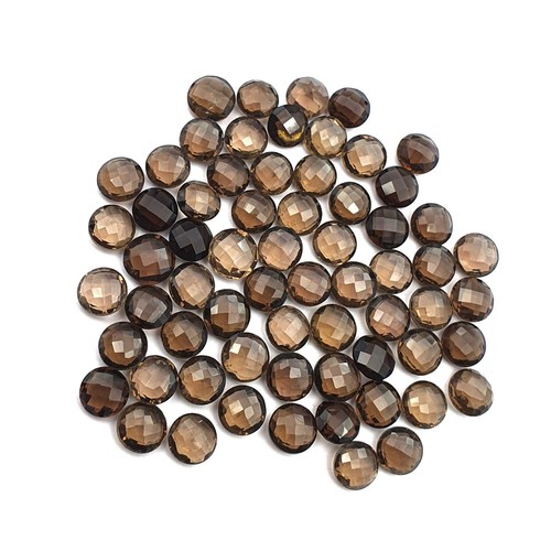 Natural Smoky Quartz Round Briolette Cut Loose Stone 6 MM 20 CT 27 Pcs ...