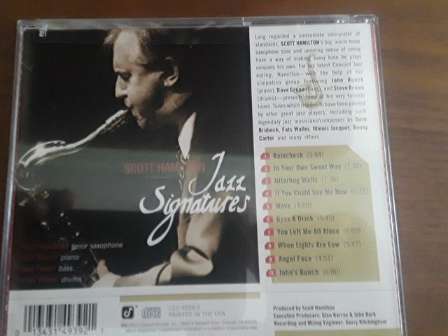 Jazz Signatures by Scott Hamilton (CD, 2001) for sale online | eBay