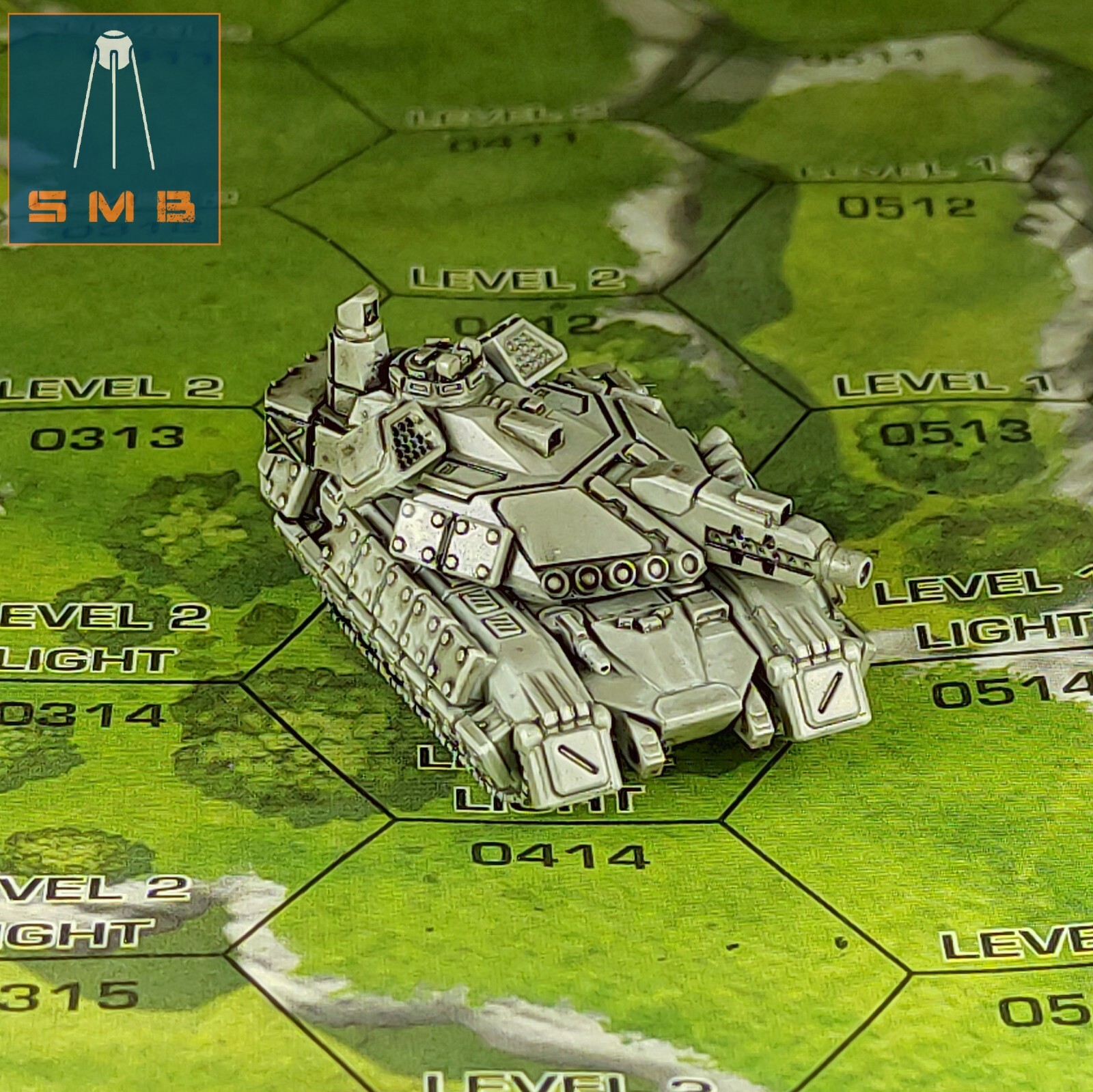 Battletech Alternative - Patton Pulse Laser MBTs x4 w/ Hex Bases (6mm ...