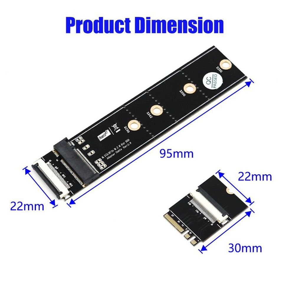 M.2 Key to Key A+E Extension Cable Key to A+E Adapter Card AU | eBay ...