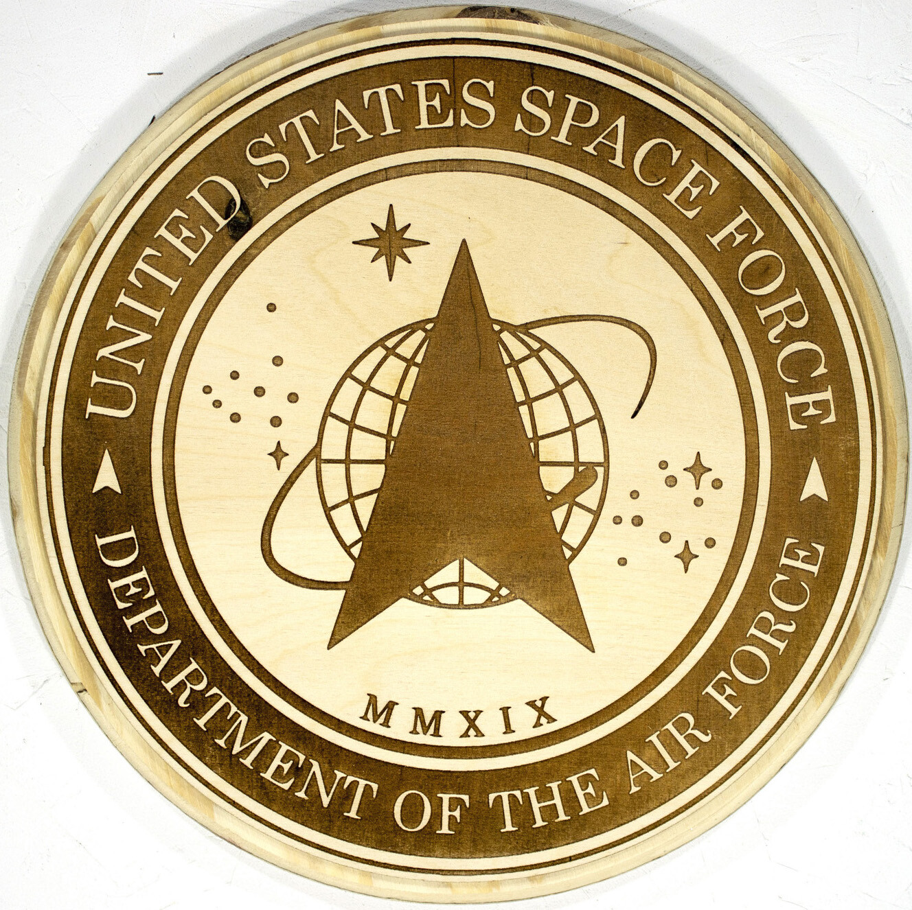 Official US Space Force emblem 12in Laser Engraved Space Force Plaque ...