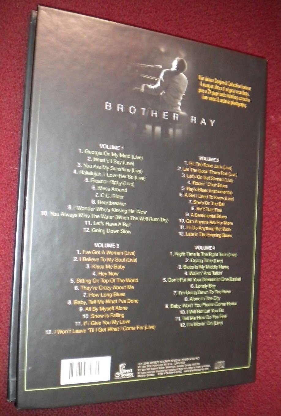 RAY CHARLES SONGBOOK COLLECTION + 24 PAGE BOOK + DELUXE 4 CD SET | eBay